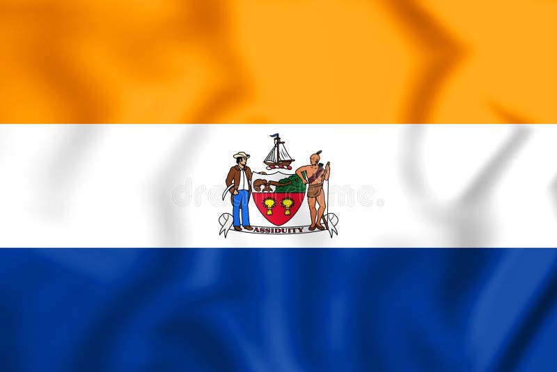 Flag of Albany New York State, USA. Stock Illustration - Illustration ...