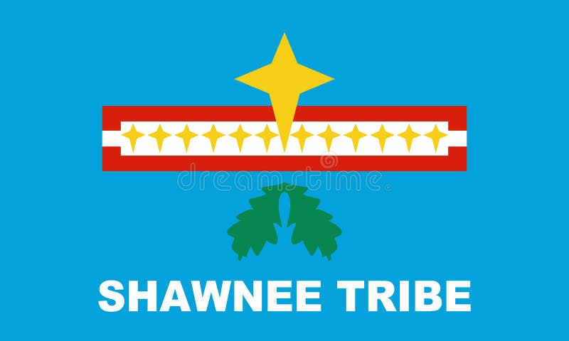 Flag of the American Shawnee Tribe Stock Vector - Illustration of flag ...