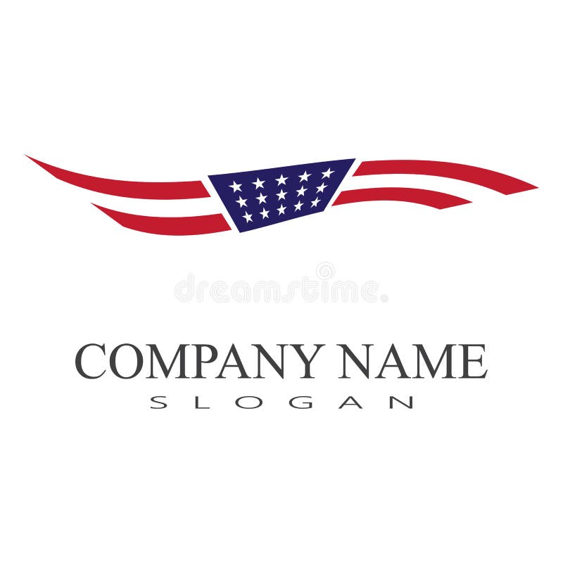Flag American Vector Icon Illustration Design Template Stock Vector ...