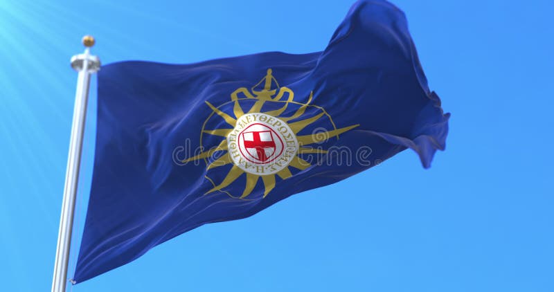 Flag of the Anglican Communion. Loop Stock Footage - Video of pray ...