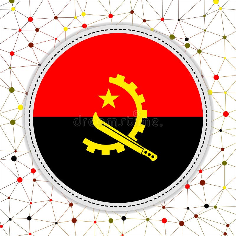 Angola network map. stock vector. Illustration of futuristic - 232764670