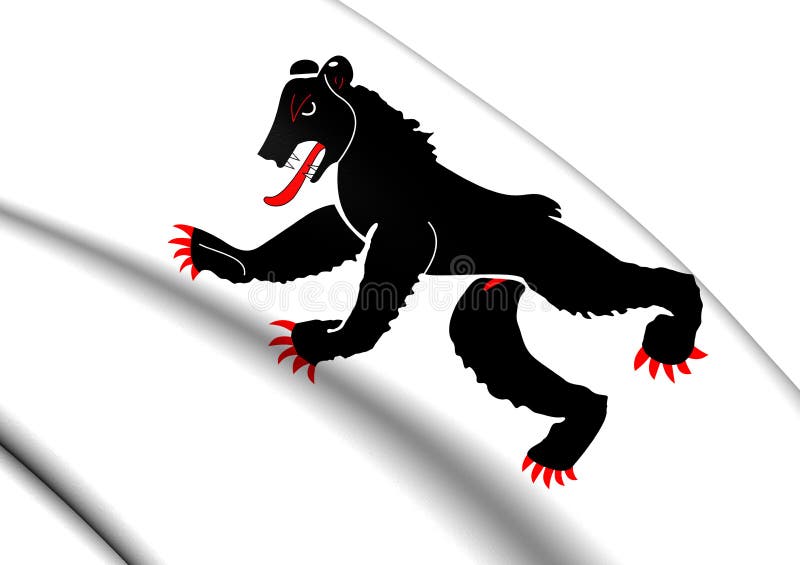 Flag of Appenzell Innerrhoden, Switzerland. Stock Illustration ...