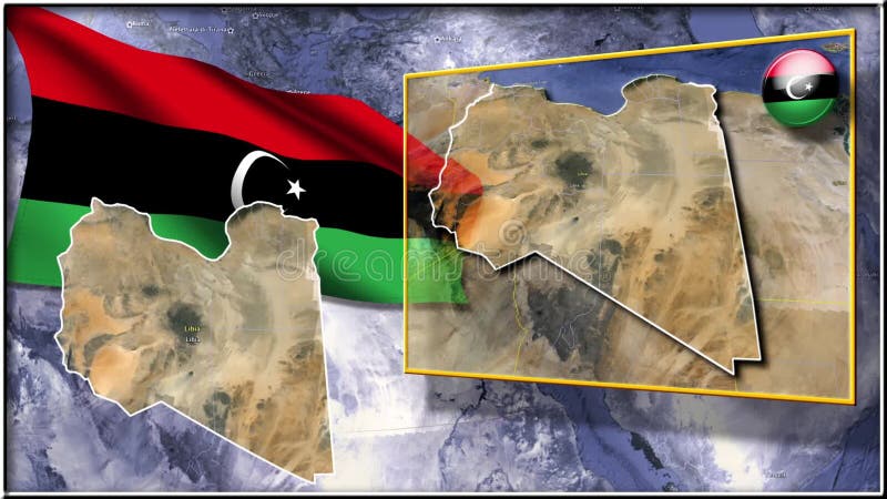 Libya Infographic Animation Map Stock Video - Video of french, eastern ...