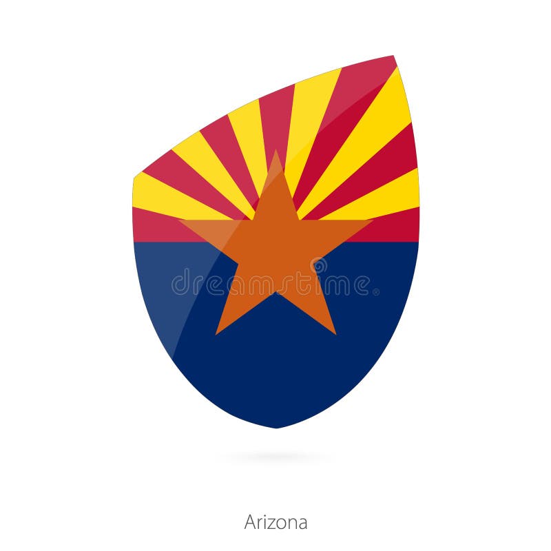 Flag of Arizona stock vector. Illustration of ball, banner - 136373917
