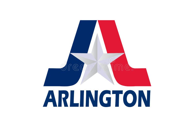 Flag of Arlington of Texas, USA Stock Vector - Illustration of american ...