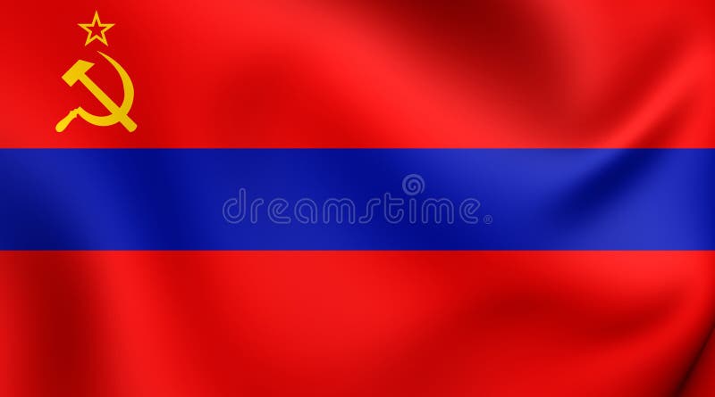 Flag Of Armenian Soviet Socialist Republic Stock Illustration ...