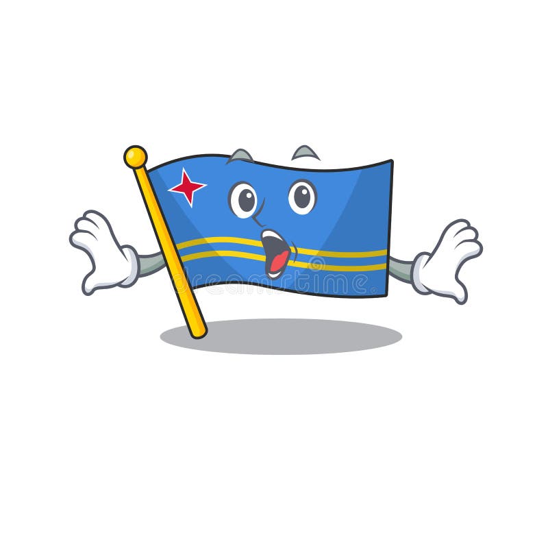 Flag of Aruba stock illustration. Illustration of country - 6892356