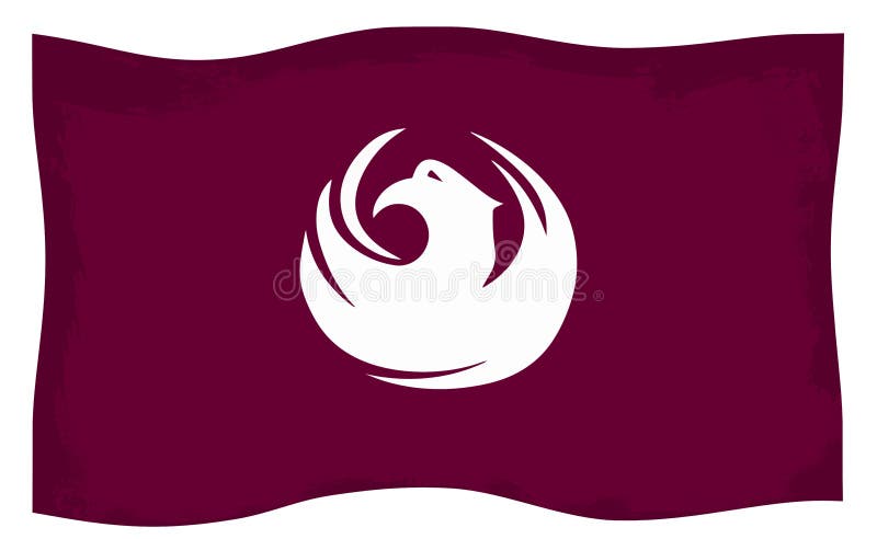 Phoenix City Flag stock illustration. Illustration of phoenix - 132035190