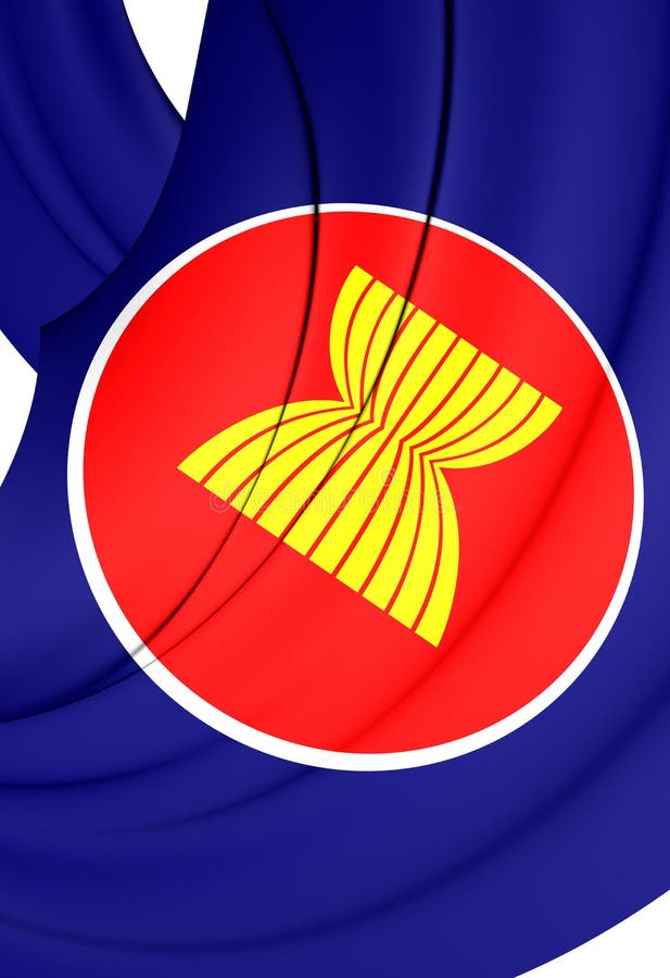 Flag of ASEAN stock illustration. Illustration of asia - 80682731