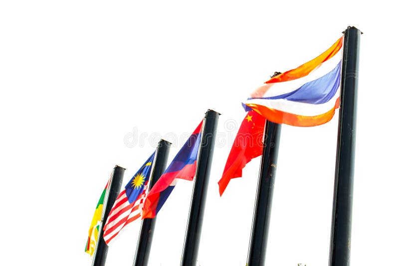 Flag ASEAN stock image. Image of connection, malaysia - 68242503
