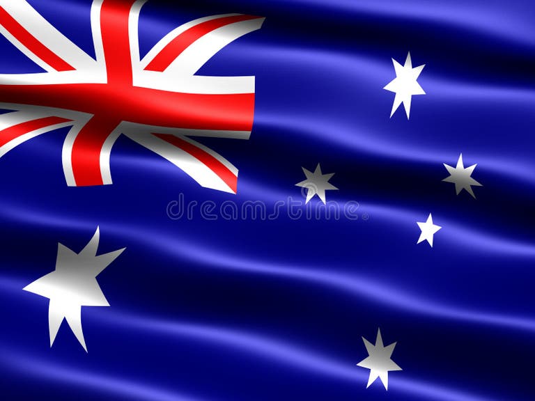 Australian National Flag Waves Stock Illustrations – 165 Australian ...