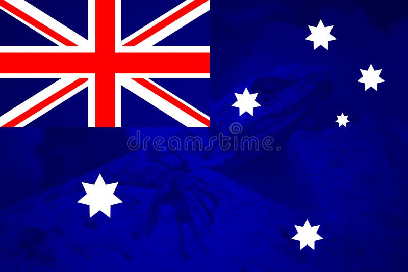 Flag of Australia in Minimalistic Design and High Resolution Stock ...