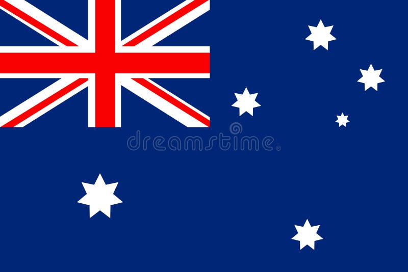 Flag of Australia in Minimalistic Design and High Resolution Stock ...