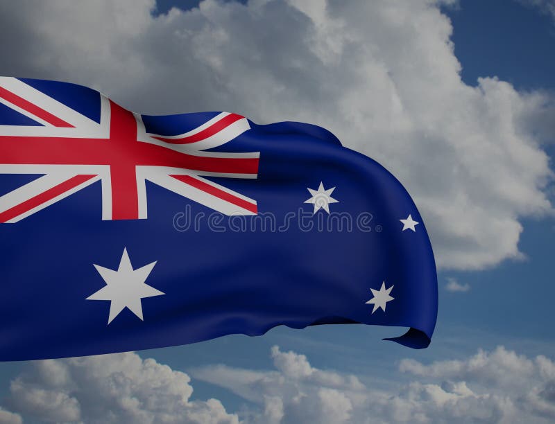 Flag of Australia stock illustration. Illustration of union - 298705071