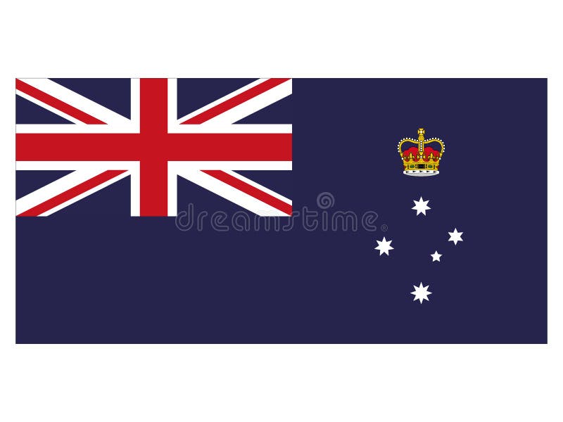 Flag of the Australian State of Victoria Stock Vector - Illustration of ...