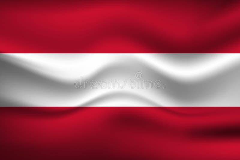 Flag of Austria. Austrian National Symbol in Official Colors. Template ...