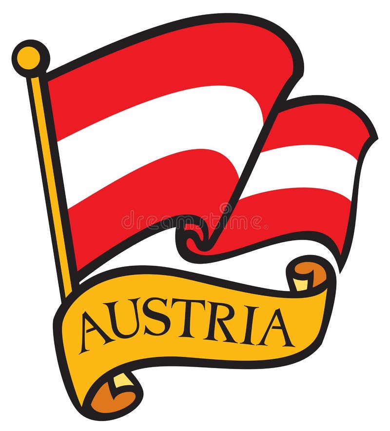 Flag of Austria Vector stock vector. Illustration of aggressive - 208174469