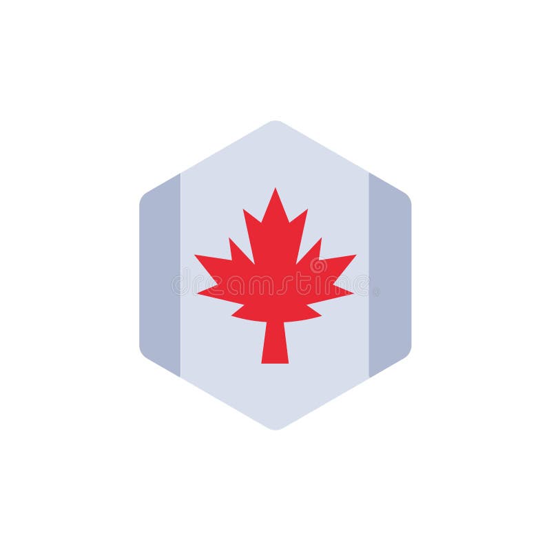 Flag, Autumn, Canada, Leaf, Maple Flat Color Icon. Vector Icon Banner ...