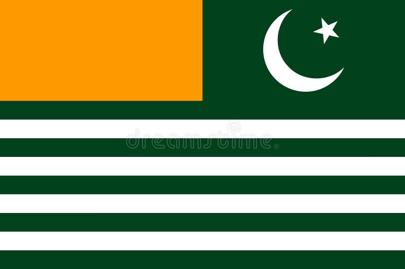Flag of Azad Kashmir stock illustration. Illustration of government ...