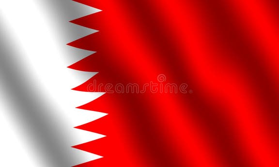 Flag of Bahrain stock illustration. Illustration of bahrain - 52000