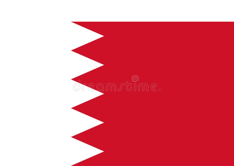 Flag of the Bahrain stock vector. Illustration of muslim - 125349000