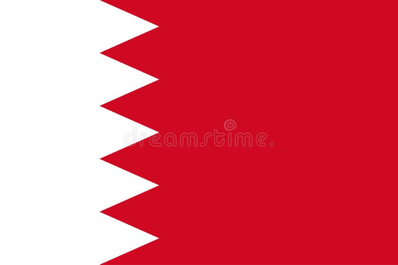 The Flag of Bahrain Vector Icon. Bahrain Symbol Stock Vector ...
