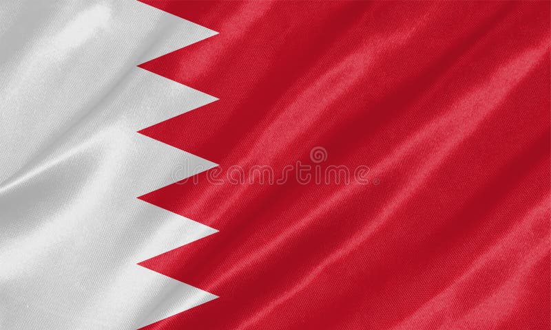 Bahrain Flag stock illustration. Illustration of ripples - 135408303