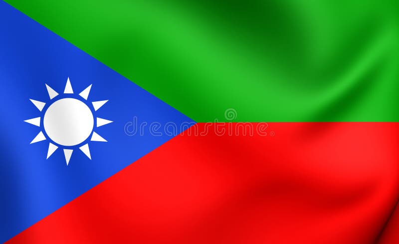 Flag of the Balochistan Liberation Army Stock Illustration ...