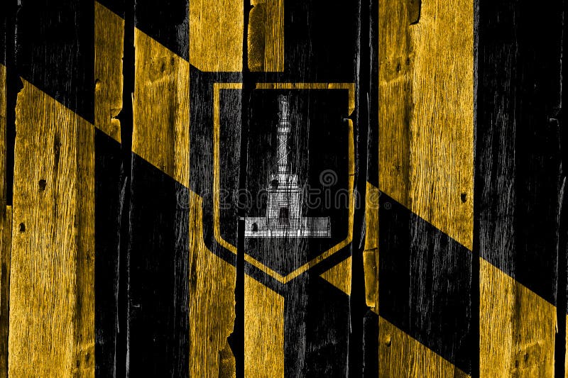 Flag of Baltimore stock image. Image of symbol, states - 58128073