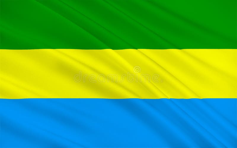 Flag of Bandung, Indonesia stock illustration. Illustration of lesser ...