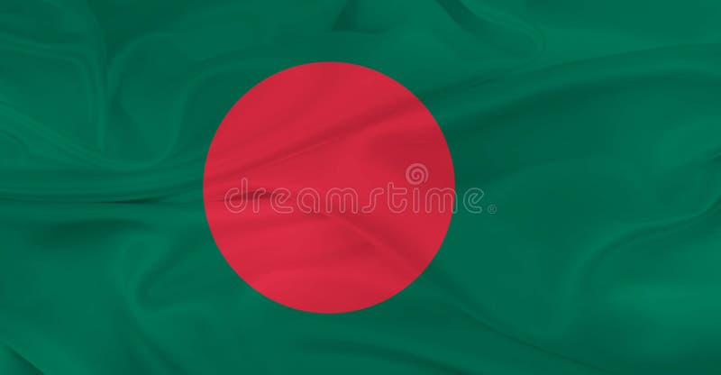 Flag of Bangladesh Flying in the Air 4 Stock Illustration ...