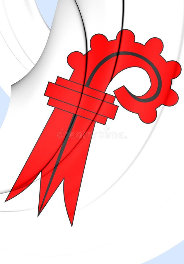 Flag of Basel-Landschaft Canton, Switzerland. Stock Illustration ...