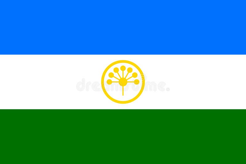 Flag of Bashkortostan stock illustration. Illustration of coat - 239332718