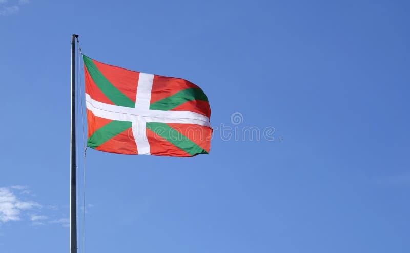 The Flag of the Basque Country Autonomous Community of Spain Stock ...