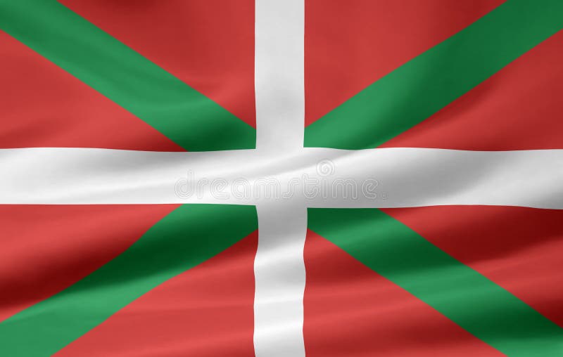Flag of the Basque Country - Spain Stock Illustration - Illustration of ...