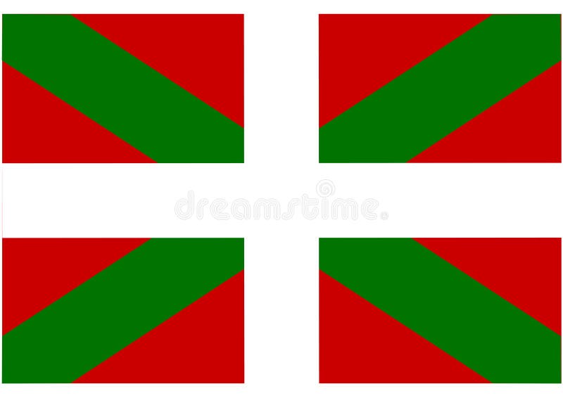 Flag of Basque stock illustration. Illustration of baleares - 176058931