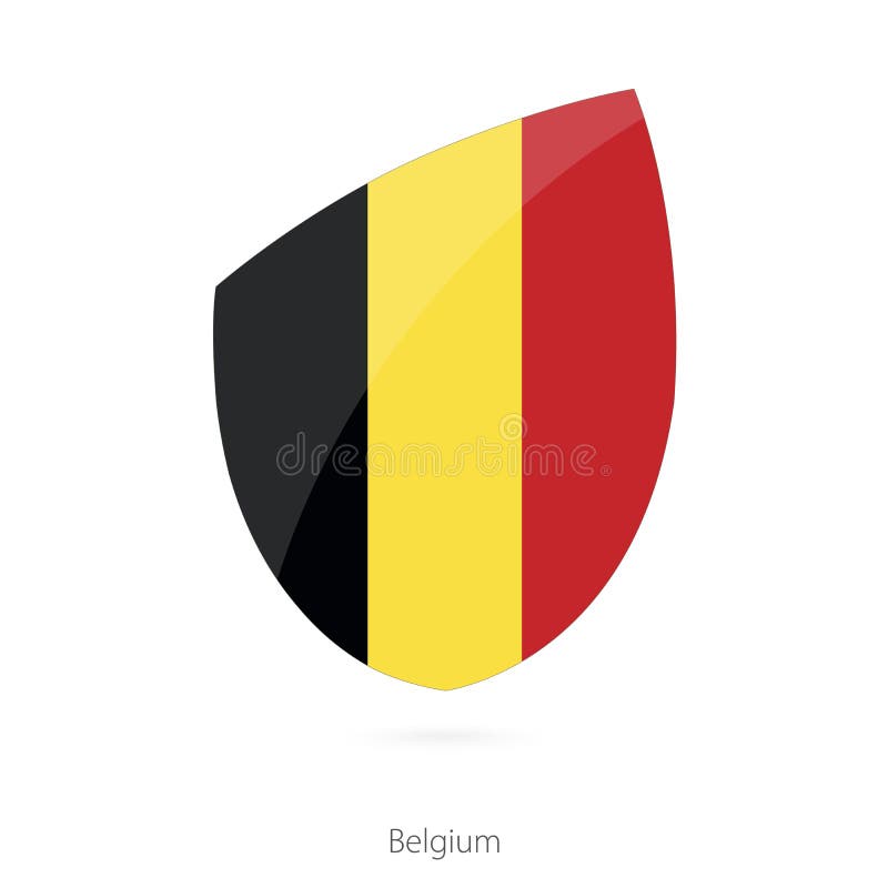 Flag of Belgium. Belgium Rugby Flag Stock Vector - Illustration of ...