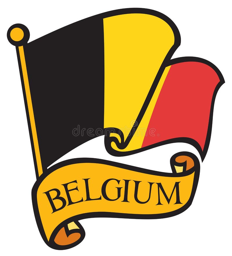 Flag of Belgium Vector Illustration Stock Vector - Illustration of ...