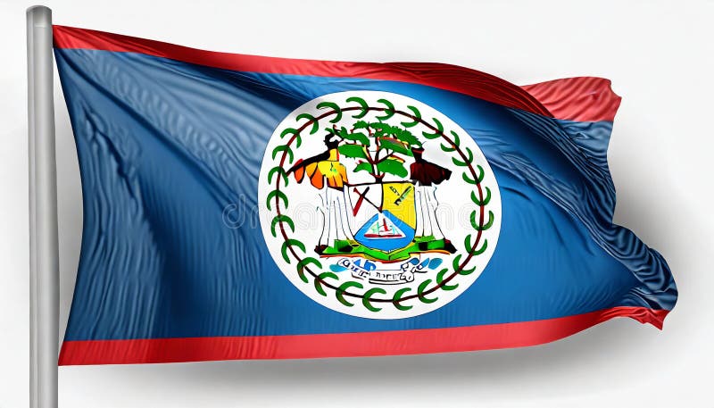 Flag of Belize stock illustration. Illustration of national - 299469745