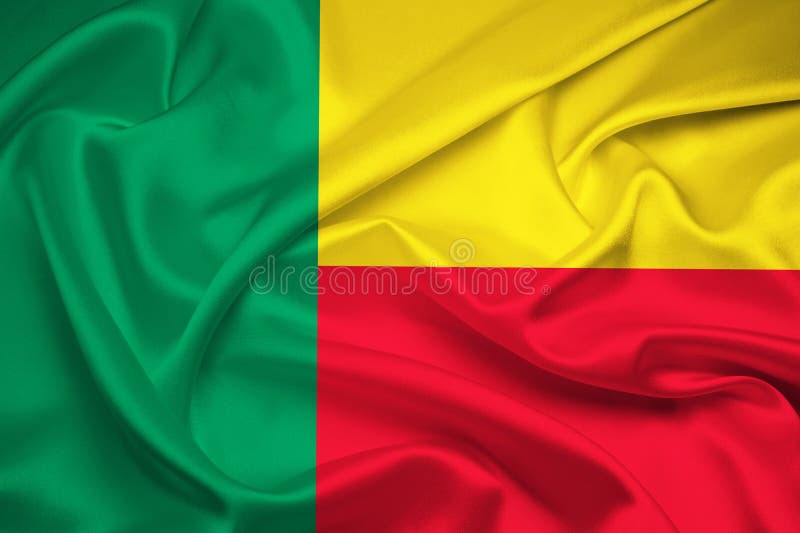 Flag of Benin, Benin Flag, National Flag of Benin. Fabric and Texture ...