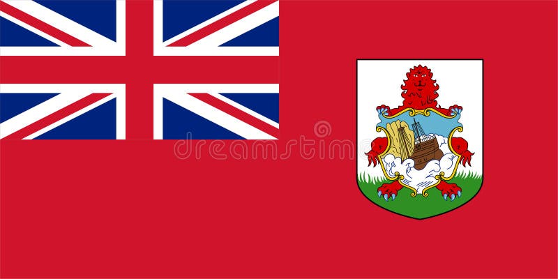 Flag of Bermuda stock vector. Illustration of color - 114535652
