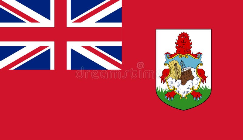 Flag of Bermuda . Official Colors and Proportion Correctly Stock Photo ...
