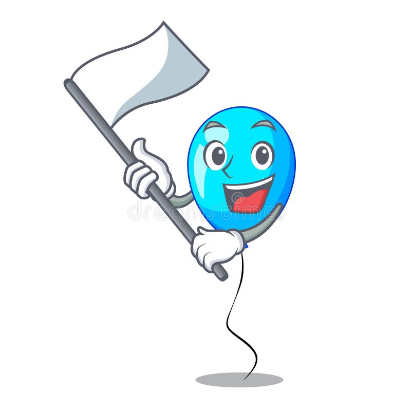 With Flag Blue Seaweed Toys in Cartoon Shape Stock Vector ...