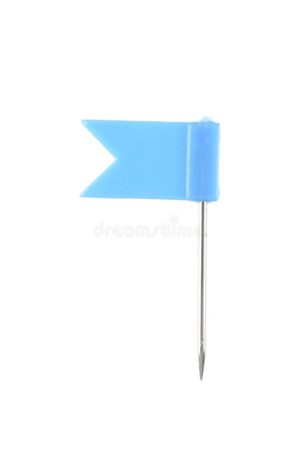 Flag blue pin stock photo. Image of blue, object, flag - 179203932