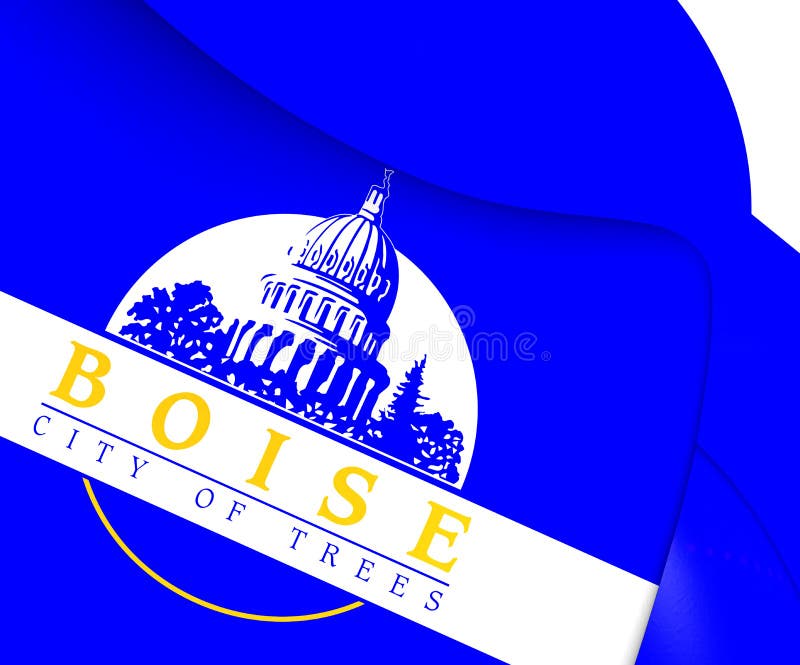 Flag of Boise City, Idaho US Stock Illustration - Illustration of ...
