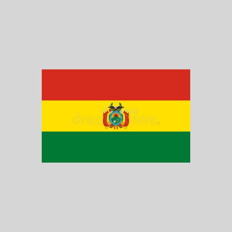 Flag of Bolivia Color Line Element. Vector Element for Web Page Stock ...