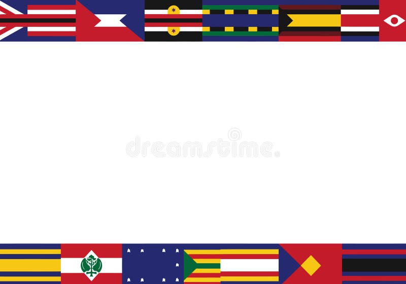 Flag border clip art stock vector. Illustration of flag - 372278955