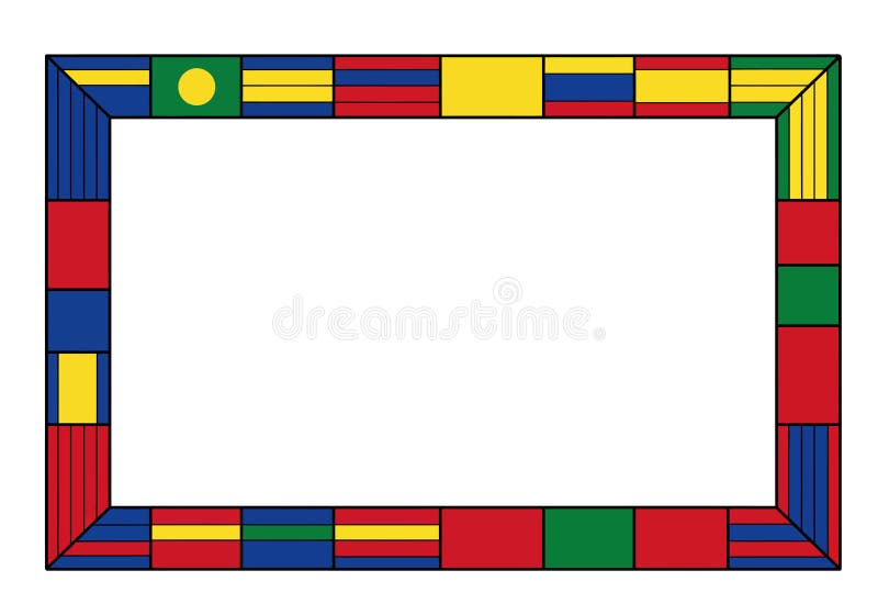 Flag border clipart stock vector. Illustration of decoration - 372279028