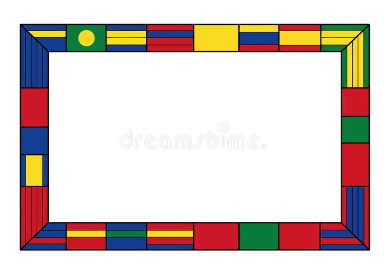 Flag border clipart stock vector. Illustration of decoration - 372279028