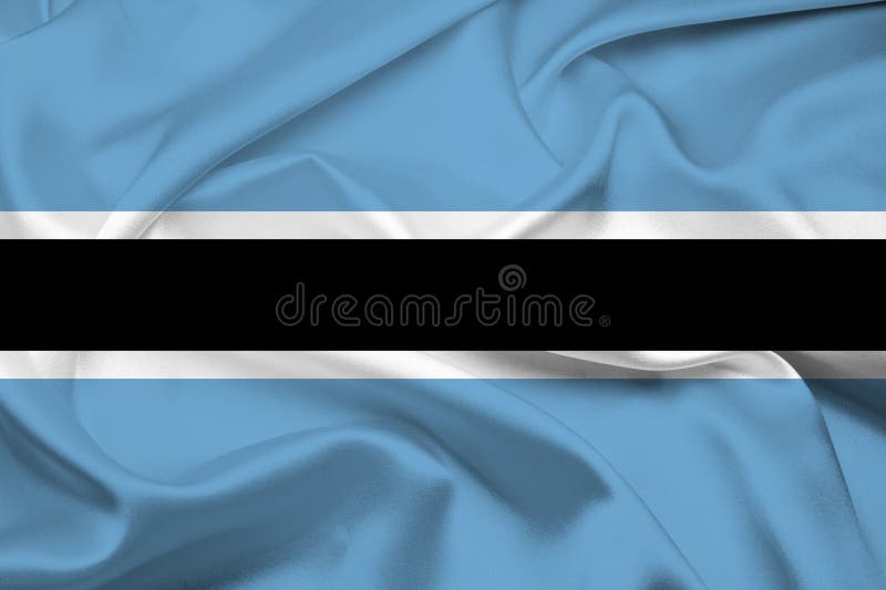 Flag of Botswana, Botswana Flag, National Flag of Botswana. Fabric and ...